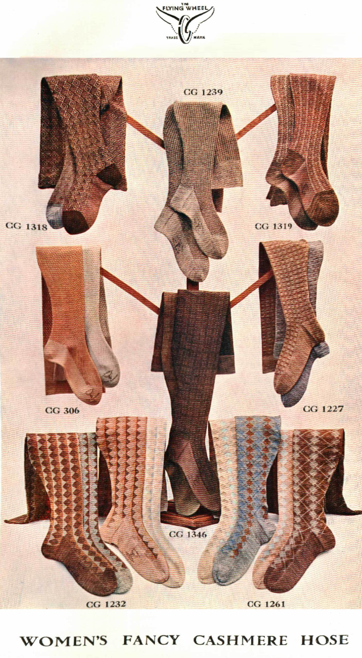 Women's Fancy Cashmere Hose